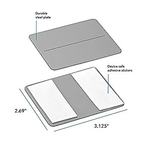 SideTrak Swivel Metal Plates for Laptop | Add On/Replacement Plates Only | Includes 2 Metal Plates (Light Silver)
