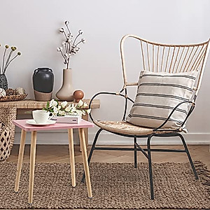 FORAOFUR Side Table, Small End Table Accent Table Living Room Bedroom Balcony Office, Modern Side Table Bedside Table Home Decor, Easy Assembly