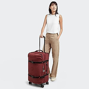 Kipling Women's Spontaneous Medium 4 Wheel LuGGage Flaring Rust