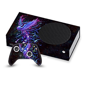 Head Case Designs Officially Licensed Christos Karapanos Phoenix Art Mix Vinyl Sticker Gaming Skin Decal Cover Compatible With Xbox Series S Console and Controller Bundle