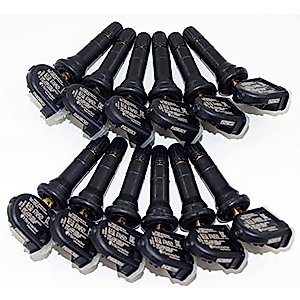 Schrader 33500 EZ-Sensor (314.9 MHz, 315 MHz, and 433 MHz) Programmable Fixed Angle Valve Tire Pressure Monitoring Sensors (TPMS), Needs Programming Before Installation - (Pack of 12)