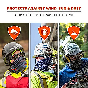 Ergodyne - 42121 Chill Its 6485 Neck Gaiter, Multiple Ways to Wear Headband, Sweat-Wicking American Flag