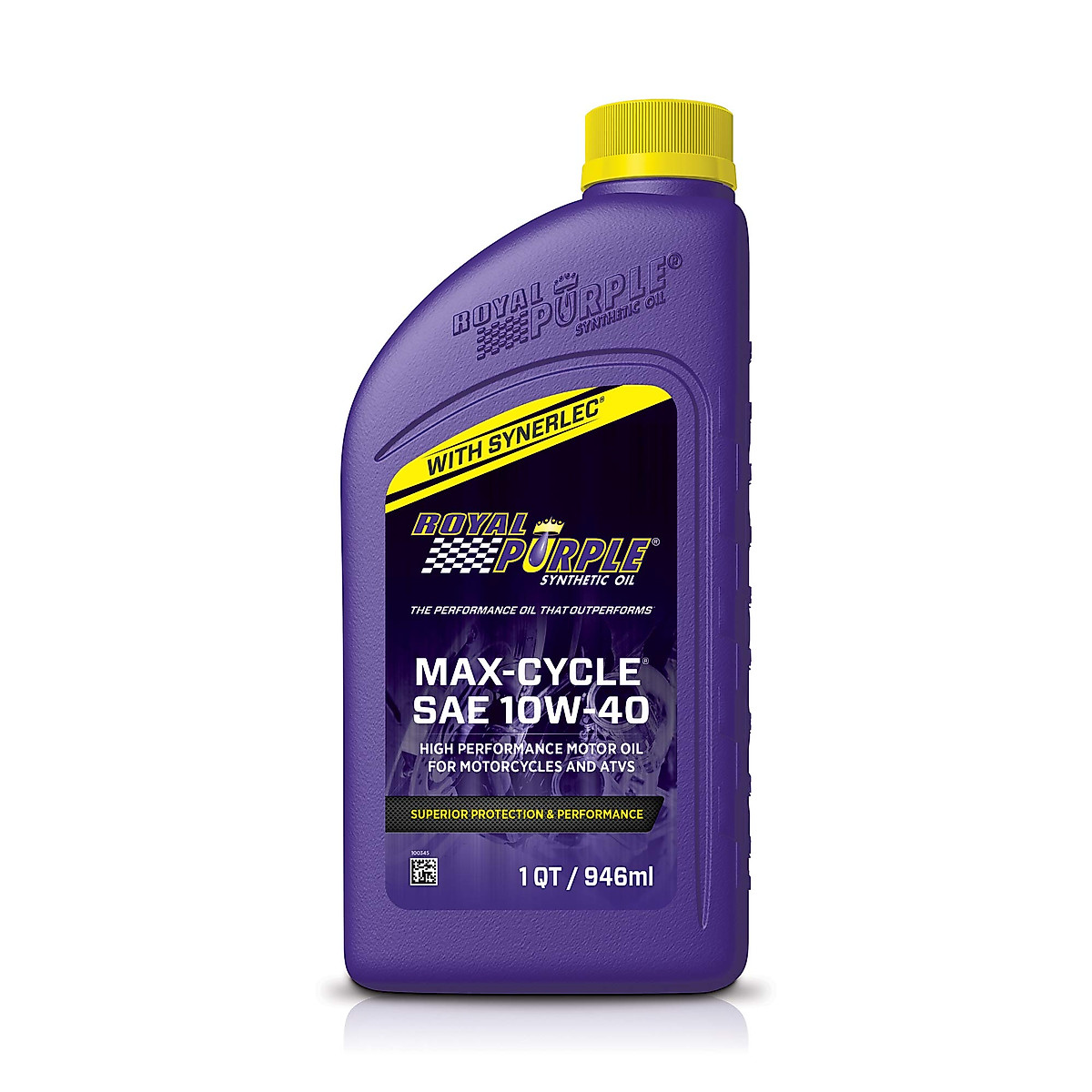 Royal Purple 01315 Max Cycle 10W-40 High Performance Synthetic Motorcycle Oil, 1 Quart (32 Ounces)