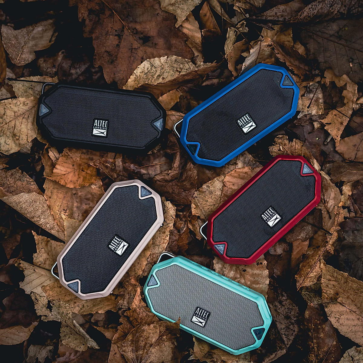 Altec Lansing - HydraMini Wireless Bluetooth Speaker, IP67 Waterproof USB C Rechargeable Battery with 6 Hours Playtime, Compact, Shockproof, Snowproof, Everything Proof (Petal Pink)