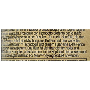 Bed Head for Men by Tigi Dense Up Mens Thickening Style Building Shampoo 750 ml