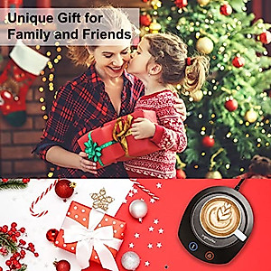 Ingecafea Upgrade Coffee Mug Warmer, Smart Coffee Warmer for Desk Use, 4 Temperature Settings & 4 Hours Auto Shut Off, Large Surface Coffee Cup Warmer for Coffee, Milk, Tea (Oval)