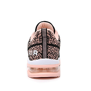 GANNOU Women's Air Athletic Running Shoes Fashion Sport Gym Jogging Tennis Fitness Sneaker Peachblack 7 B(M) US