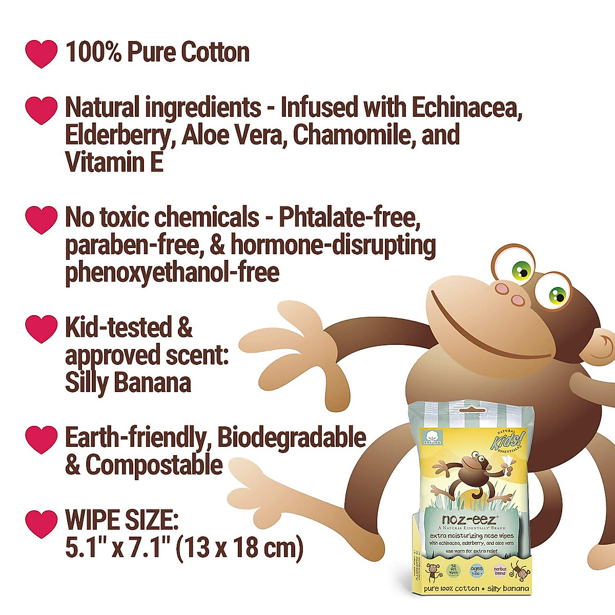 Natural Essentials Lil' Peepers Bundle - Baby Eyelid Cleansing Wipes, (30Ct) & 2 Packs of Moisturizing Nose Wipes (64 Wipes)