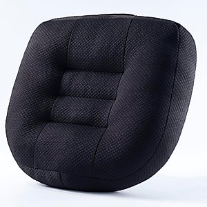 Car Booster Seat Cushion, Heightening Height Boost Mat, Breathable Mesh Portable Car Seat Pad Angle Lift Seat Cushions for Car, Office,Home, Grey 15.7x15.7x4.7inch