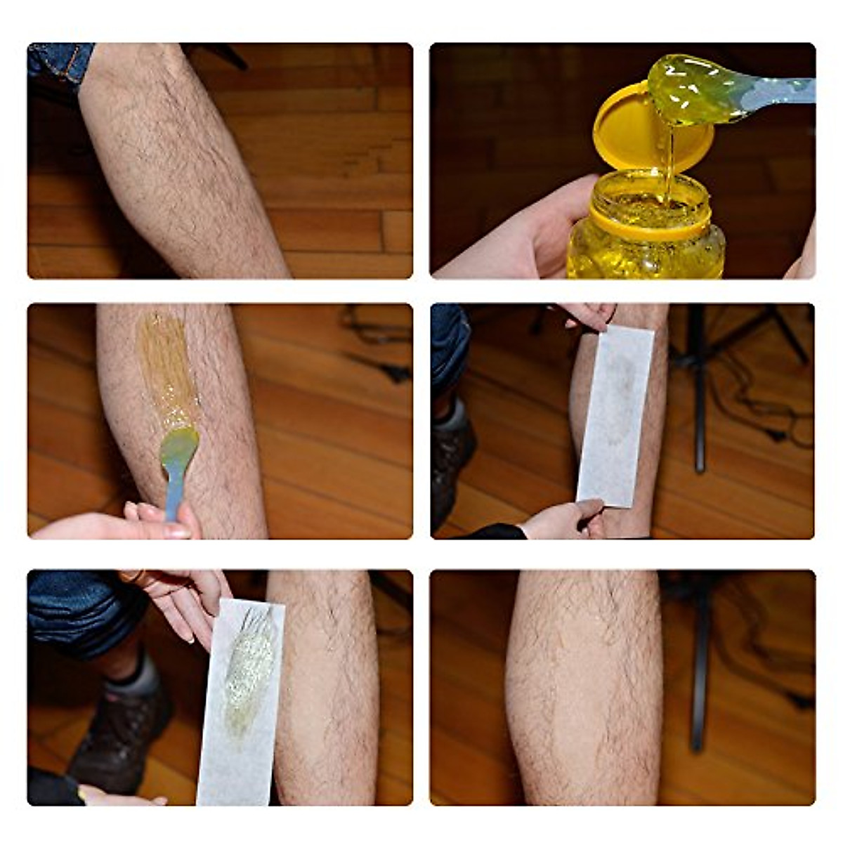 100pcs Non-woven Hair Removal Paper Depilatory Wax Strips Epilator Waxing Tools，50 Small 50 Large