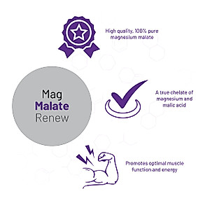 AOR, Mag Malate Renew, Supports a Healthy Heart, Muscle Function and Energy, Magnesium Supplement, 120 servings (120 capsules)