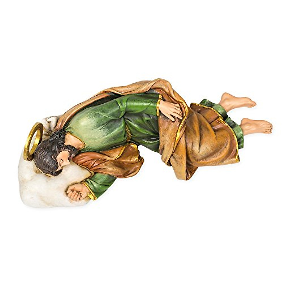 Joseph's Studio by Roman - Sleeping St. Joseph Figure, Life of Christ, Renaissance Collection, 2.25" H and 8.25" W, Resin and Stone, Religious Gift, Decoration