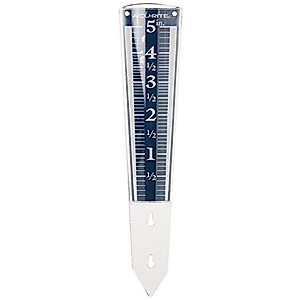 AcuRite 5" Capacity Easy-to-Read Magnifying Acrylic, Blue (00850A2) Rain Gauge