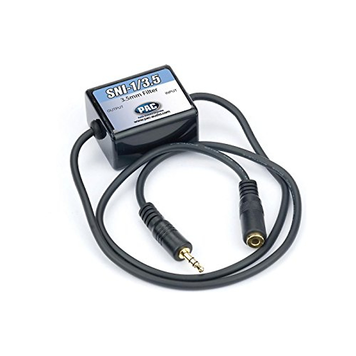 PAC Noise Filter for 3.5 Aux. between audio source & radio