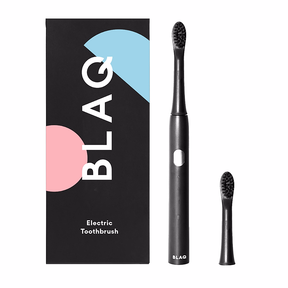 BLAQ Electric Toothbrush for Adults and Kids - Rechargeable Sonic Toothbrush with a Replacement Head - Long Lasting Battery Electronic Toothbrush - Lightweight IPX7 Waterproof Toothbrush Electric