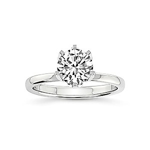 FRIENDLY DIAMONDS 1 Ct - 5 Ct IGI Certified Lab Grown Diamond Ring | 14K Or 18K White, Yellow Or Rose Gold | Blooming Petal Secret Halo Ring Valentine's Day Gift For Her | FG-VS1-VS2 Quality, 1.10 ct,