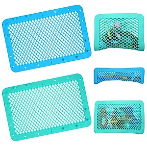 Maxcheck Silicone Dishwasher Bag Large Baby Bottles Dishwasher Bag Silicone Dishwasher Bag for Small Items Bottle Nipples Breast Pump Accessories Pacifier Toy Parts(Blue, Green)
