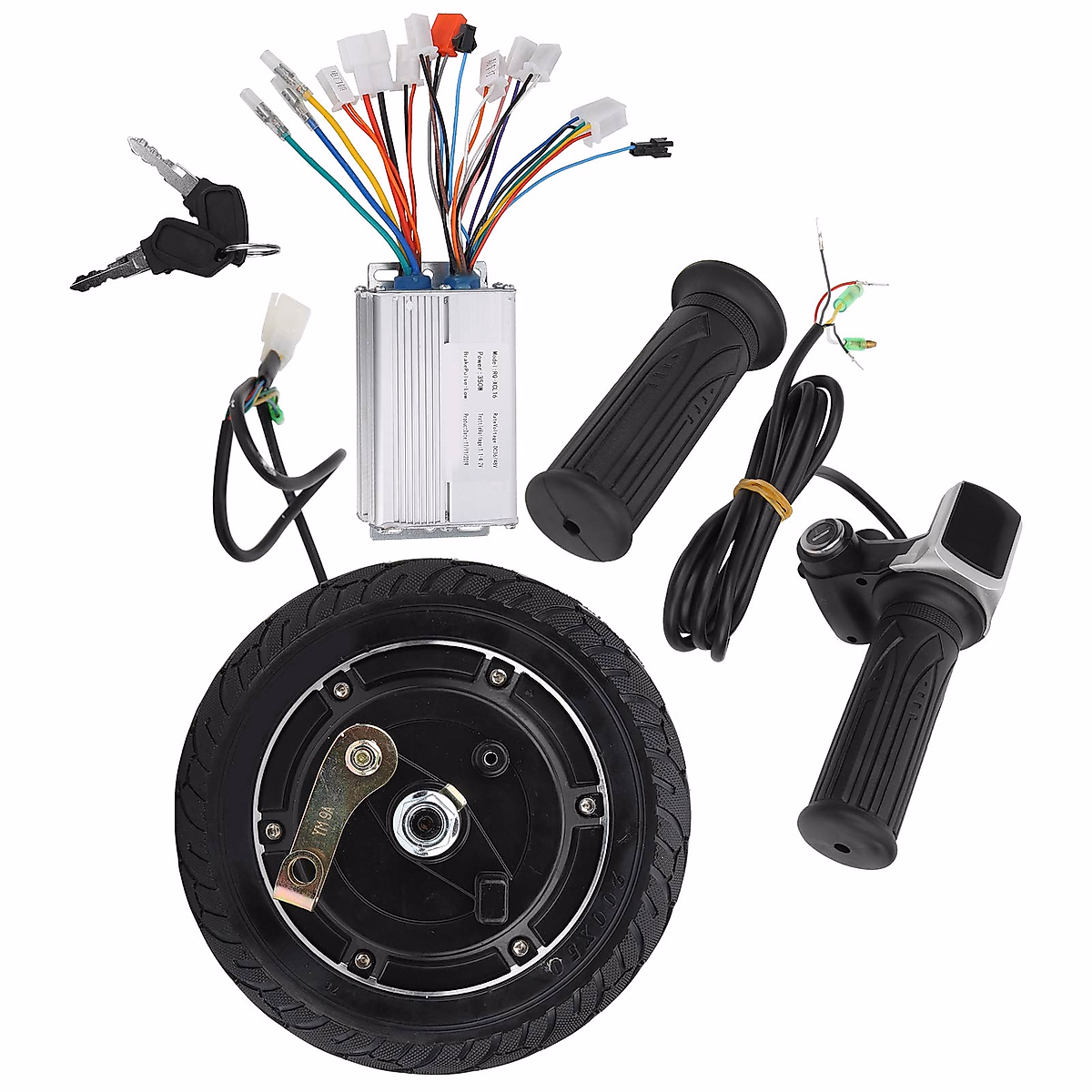 Scooter Brushless Hub Motor, Sturdy and Durable Durable Brushless Hub Motor, LCD Throttle Practical for Electric Scooter DIY Electric Scooter