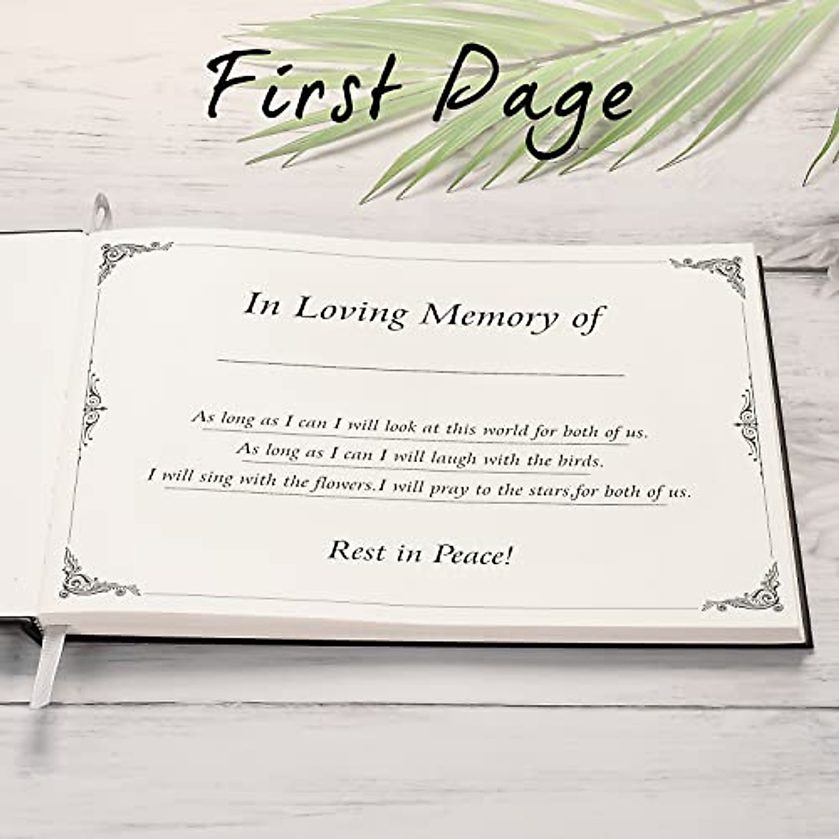 Funeral Guest Book Memorial Guest Book for Funeral 80 Pages Funeral Sign-in Book - A Celebration of Life