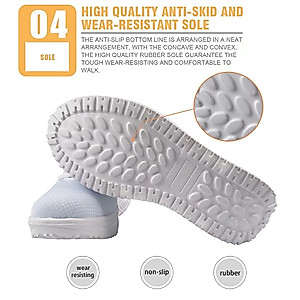 FOR U DESIGNS Novelty Heart Print Sneakers for Women Platform Walking Shoes Lightweight Breathable Lace Up Running Shoes US Size 9