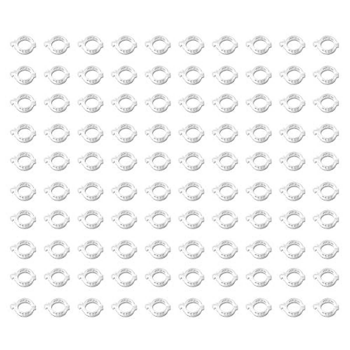 xGarden 100 Pack 1" Diameter Plant Support Garden Trellis Clips for Tomato and Other Vine Plants