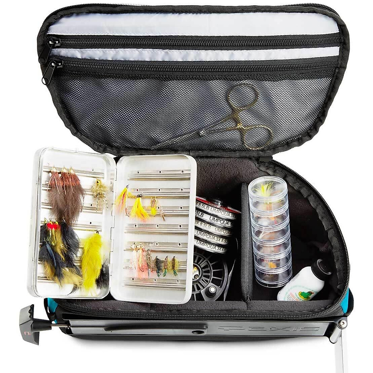 Paxis High-Tech Ergonomic Fishing and Photography Backpack - Black/Grey - Capacity: 30 Liters