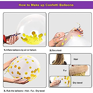 Birthday Decorations for Women girls, Purple Gold Birthday Decorations for Women with Bunting Banner, Fringe Curtains, Hanging Swirl,Tablecloth Balloons Arch Kit Engagement Anniversary Party Decor Suit