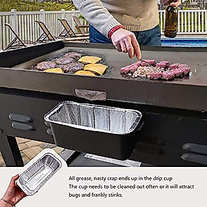 YAOAWE 65 Pack Replacement for Blackstone Grease Cup Liners, Compatible with Blackstone 28"/36"/30"/17" and 22" Griddles, Rear Aluminum Grease Tray Heavy Duty Disposable Drip Pans