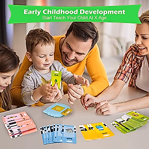SATXTREM Toddler Learning Toys for 2-6 Kids, Pocket Speech Therapy Autism Sensory Toys for Autistic Childrens, Educational Toys Talking Flash Cards 224 Sight Words Gifts for Preschool Boys Girls Blue