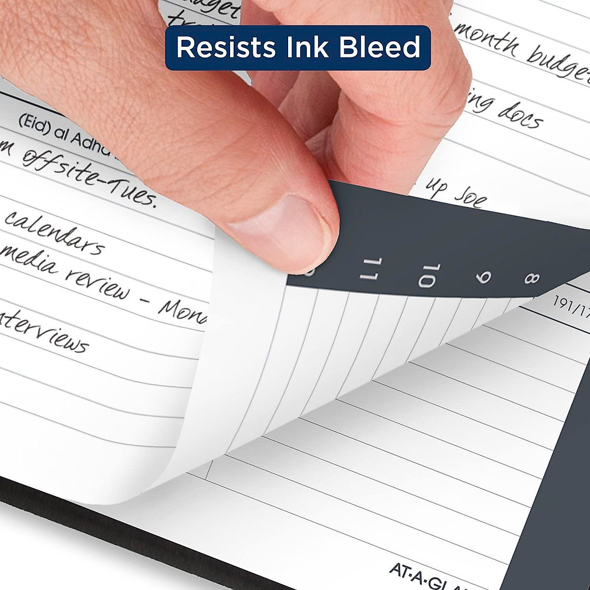 AT-A-GLANCE 2023-2024 Academic Planner, Weekly, Hourly Appointment Book, 5" x 8", Small, Pocket, Flexible Cover, Black (7010105)