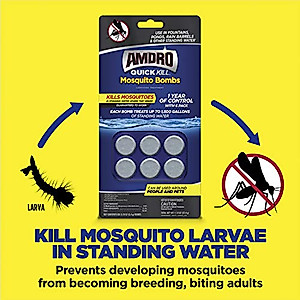 Amdro 100530552 Quick Kill Mosquito Bombs Shade Fabric with 90% UV Protection (6'x15'), Rainforest
