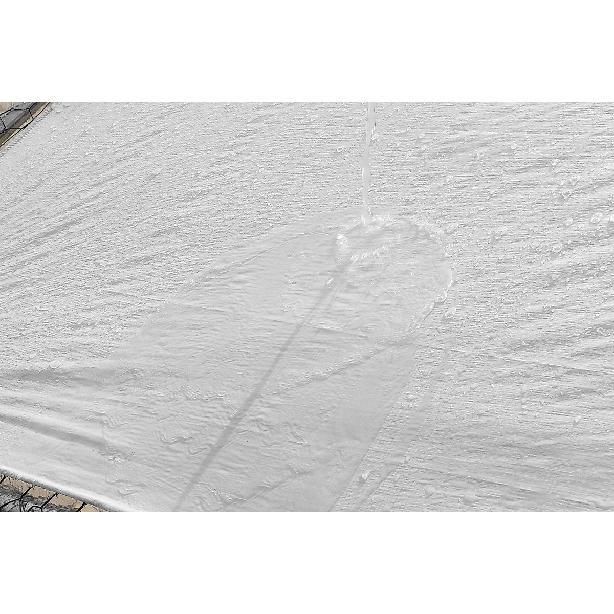 Large Chicken Coop Walk-in Metal Poultry Cage House Rabbits Habitat Cage Spire Shaped Coop with Waterproof and Anti-Ultraviolet Cover for Outdoor Backyard Farm Use (9.8' L x 26.2' W x 6.56' H)