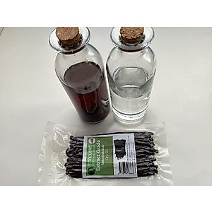 26 Tahitian Vanilla Beans Grade B Extract Exclusive Bulk. 4"-6" Whole NON-GMO PODS by FITNCLEAN VANILLA