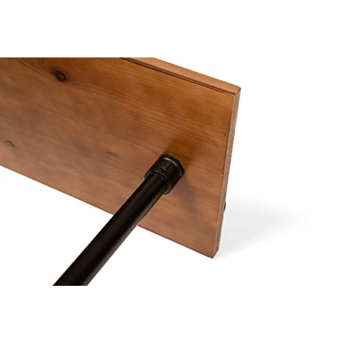 Pipe Floating Shelves, 2 Tier Wall Shelf with Towel Bar, Industrial Pipe Floating Shelves, Wall Mount Bookshelf for Bedroom, Kitchen, Living Room, Hanging Bookshelf 35.5 in L