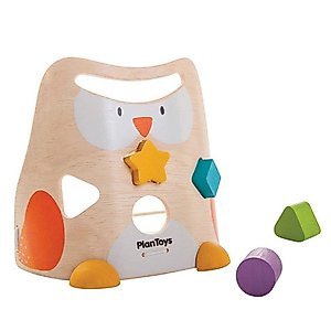 Plan Toys Owl Shape Sorter