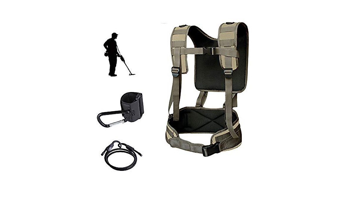 Metal Detector Harness - Comfortable & Adjustable Support Sling