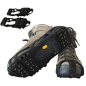 Limm Crampons Ice Traction Cleats Large - Lightweight Snow Cleats for Walking on Snow & Ice - Anti Slip Shoe Grips Quickly & Easily Over Footwear - Portable Ice Grippers for Shoes & Boots