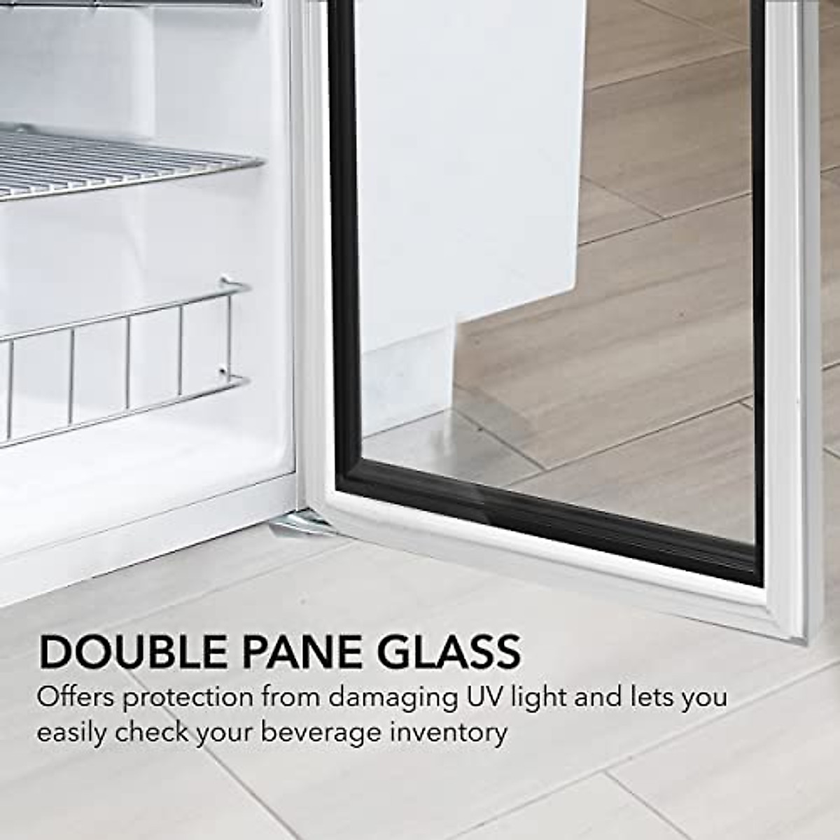 Whynter BR-091WS, 90 Can Capacity Stainless Steel Beverage Refrigerator with Lock, White