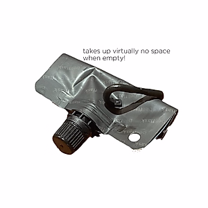 BellFlask - 15 oz. Flask, Patented, Flexible, Metal-Free, Reusuable, Plastic, BPA-Free with Carabiner Clip and Filling Funnel