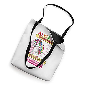 Always Be Yourself Unless You Can Be A Unicorn Dab Rainbow Tote Bag