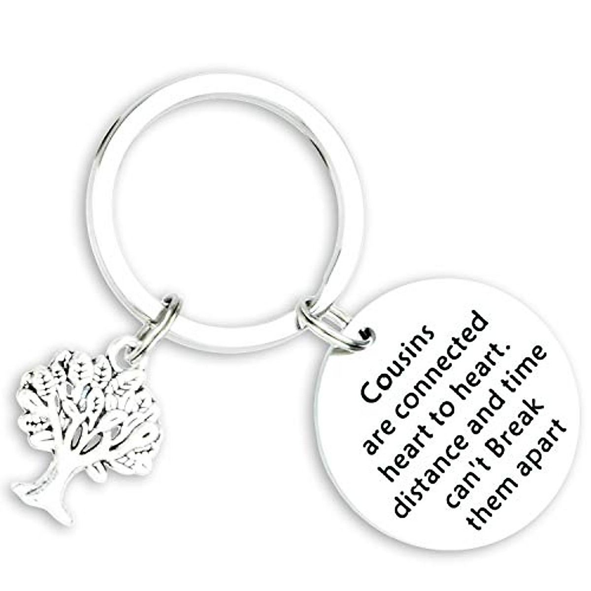 Kivosliviz Cousin Gift Keychain Cousin Gifts for Women Cousins Jewelry Cousin to Cousin Gift Best Cousin Keychain
