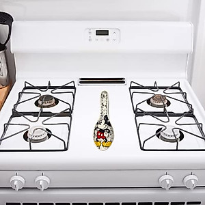 Mickey Mouse Ceramic Spoon Rest, Collectible Disney Themed Kitchen Decor Accessories, Fun Utensil Holders for Cooking and Baking