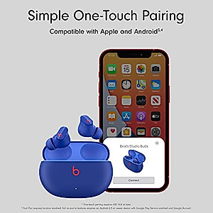 Beats Studio Buds - True Wireless Noise Cancelling Earbuds - Compatible with Apple & Android, Built-in Microphone, IPX4 Rating, Sweat Resistant Earphones, Class 1 Bluetooth Headphones - Ocean Blue