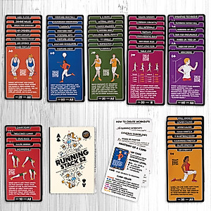 Stack 52 Running Exercise Cards: Run Faster and Further with Less Effort. Video Instruction by Certified Coach Included. Beginner to Advanced Drills. (Running Stack 52)