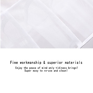 2PCS wardrobe clothes storage box, upgraded version (+large) (+thick) 15.7*11.8*7.8 inches, the compartment design can be folded to store clothes, washable and foldable mesh to separate clothes. (2)