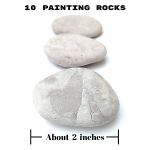 Capcouriers Rocks for Painting - Painting Rocks - Rocks for Rock Painting - 10 Rocks