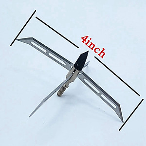 Scoland Shooter Turkey Hunting Broadheads 150 Grain 4” Cutting Dia Archery Arrow Piont 6PK