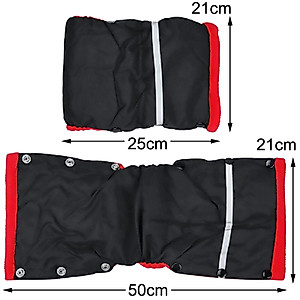 Stroller Gloves Hand Muffs Mittens Pram Hand Warmer Winter Anti- Freeze Extra Thick Waterproof with Luminous Stroller Warmmuffs Universal Stroller Accessories for Pushchair Car Seat Buggy