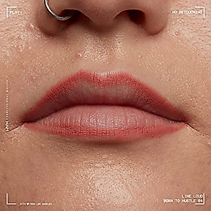 NYX PROFESSIONAL MAKEUP Line Loud Lip Liner, Longwear and Pigmented Lip Pencil with Jojoba Oil & Vitamin E - Born To Hustle (Muted Rose)