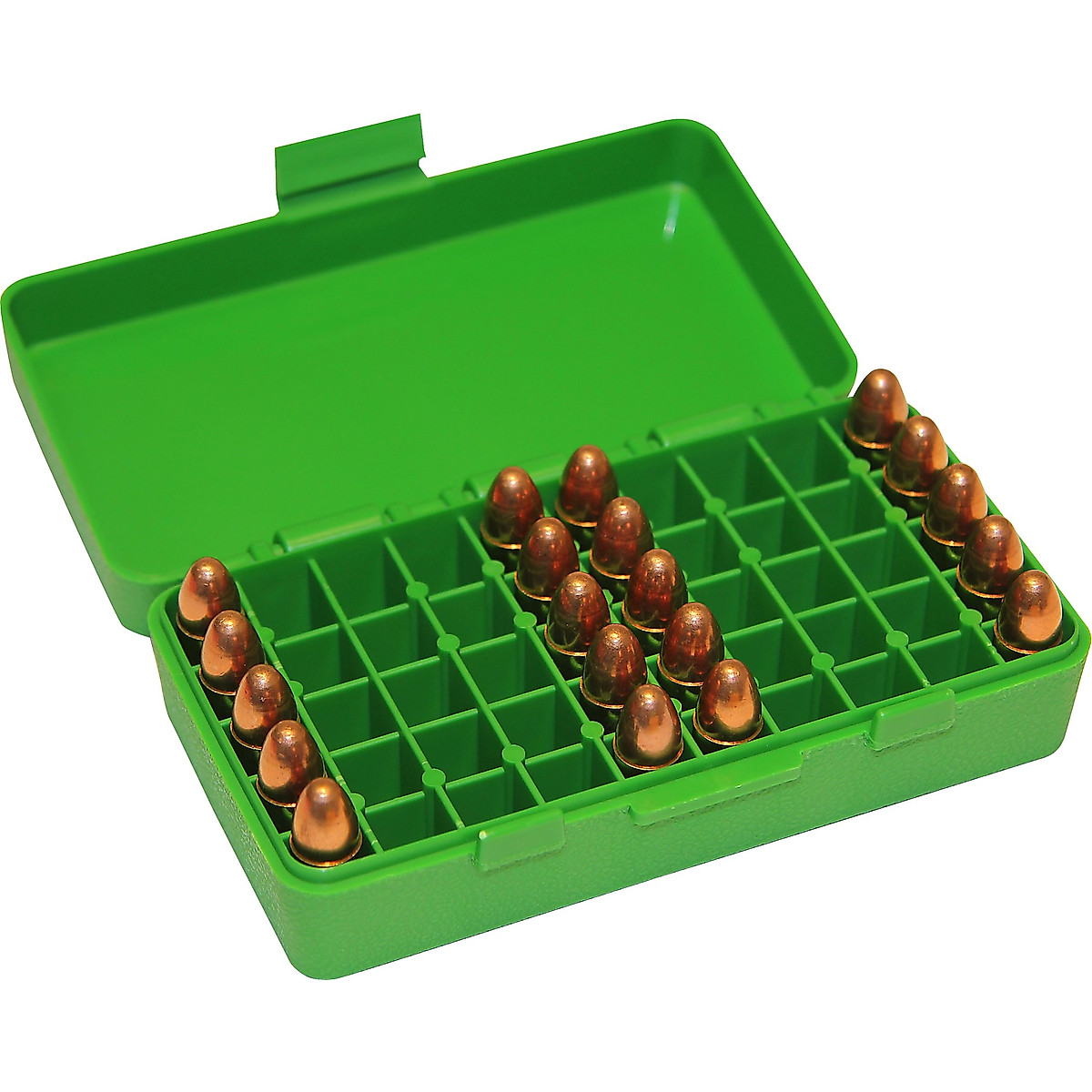 MTM 380/9MM Cal 50 Round Flip-Top Ammo Box
